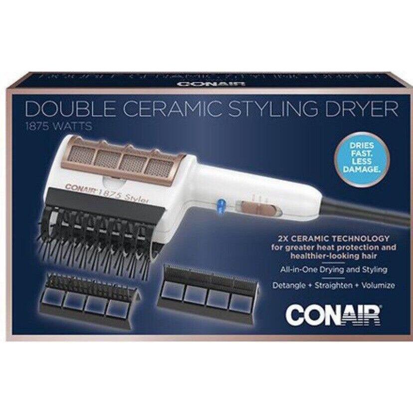 Conair SD5DCM Double Ceramic Styling Hair Dryer All-in-one drying and ...