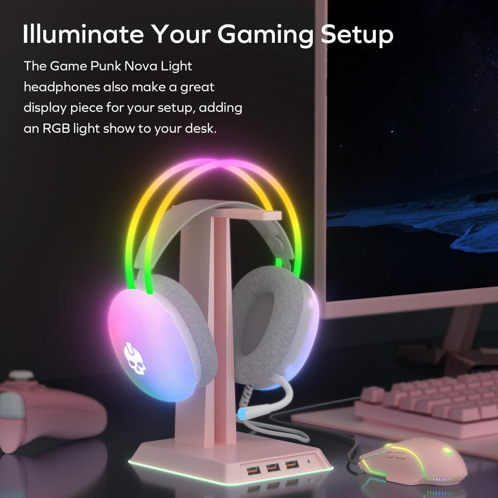 Gamepunk HP200 - Novalight Translucent Gaming Headset – Electro Vision Inc