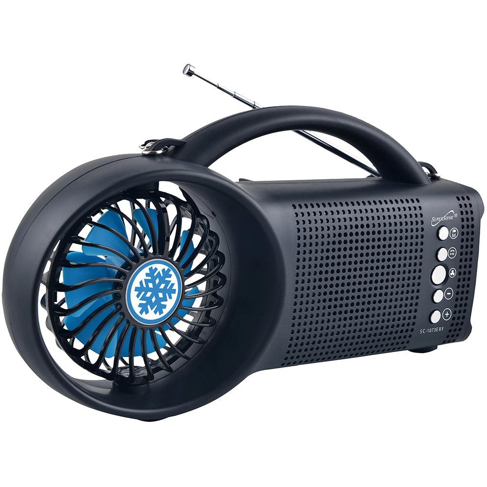 SuperSonic SC1073ERF Solar Powered FM Radio with Bluetooth Speaker ...
