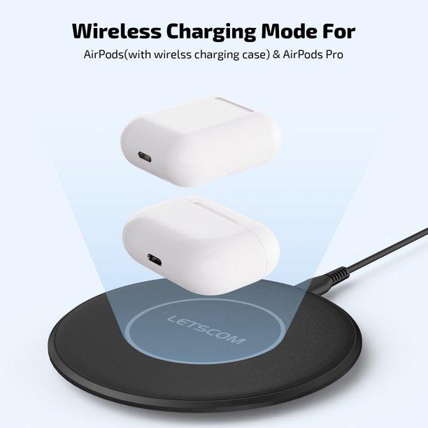 Letscom Super P 15W Wireless Phone Charger – White – Electro Vision Inc